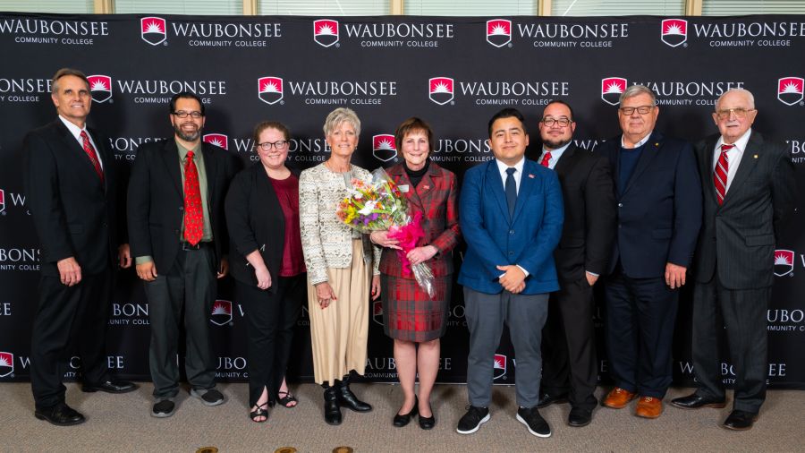 Waubonsee Board Honors Retiring President with Resolution and Leadership Award | Waubonsee ...